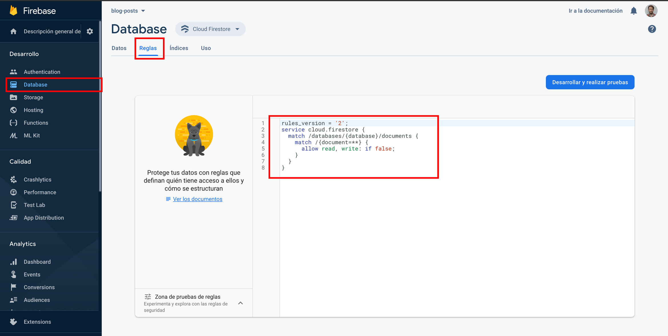 Agregando una base de datos en tiempo real para usuarios autenticados a tu aplicación React con ...